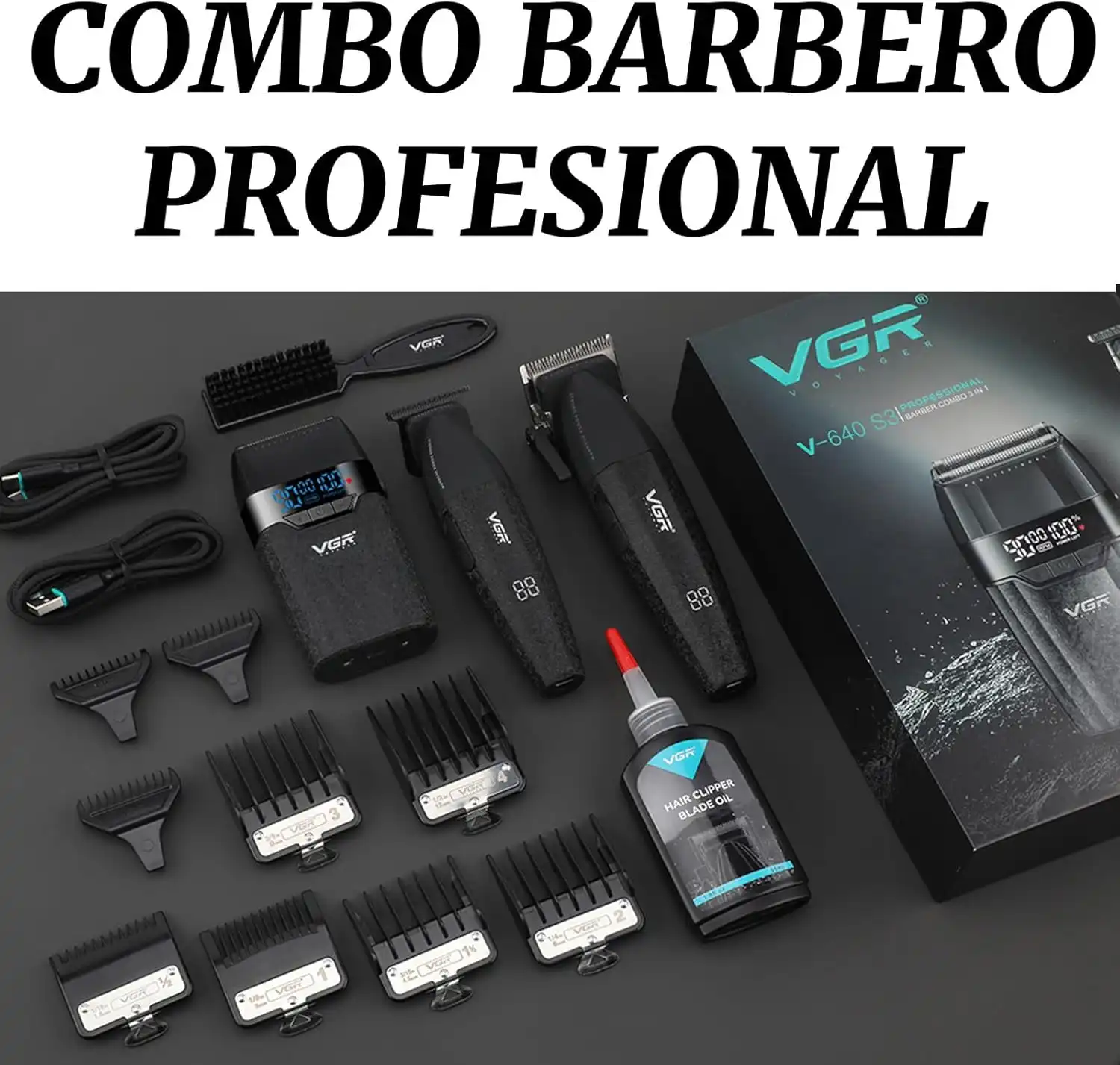 ست ماشین اصلاح وی جی آر VGR V-640S - فروشگاه اینترنتی ناسک لند